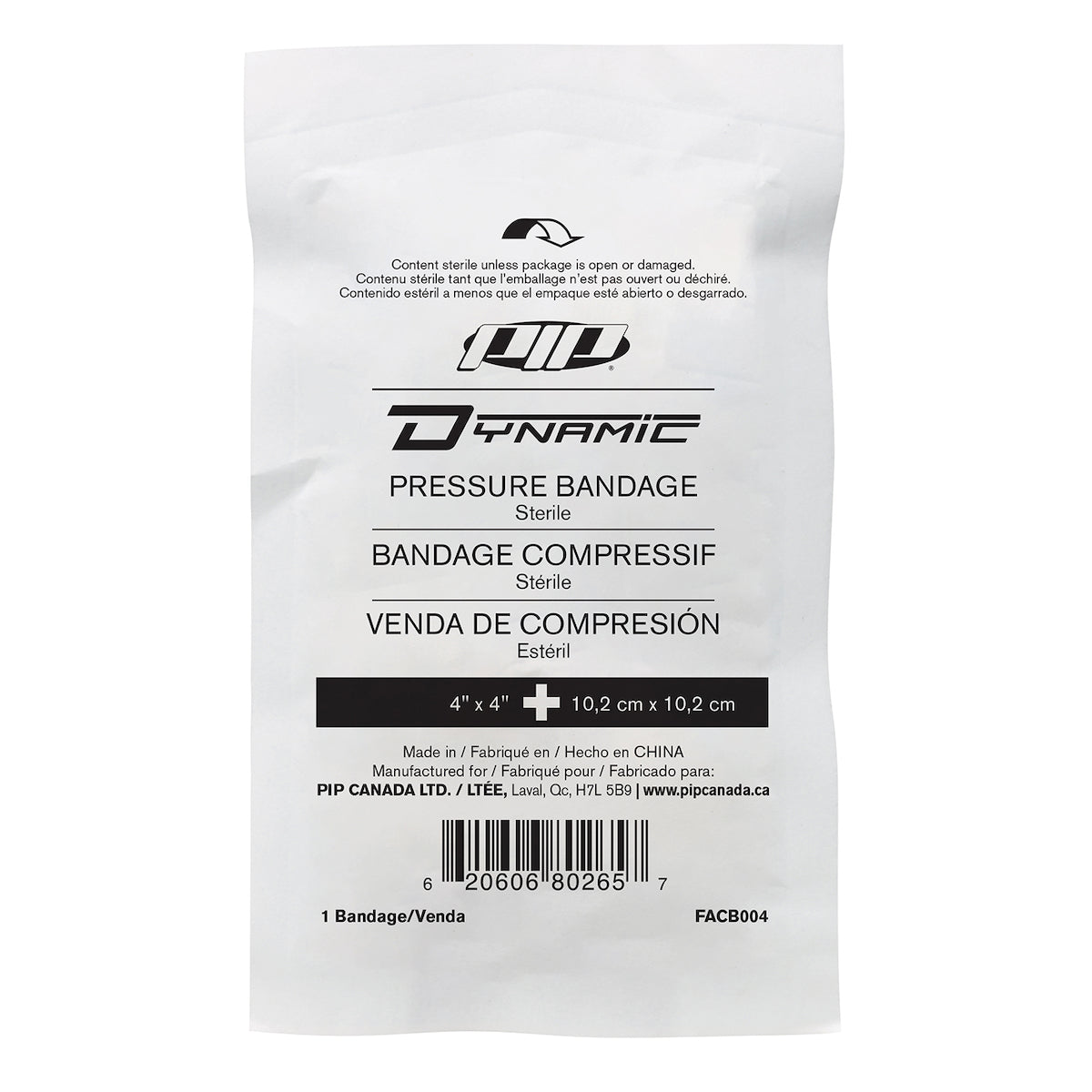 Dynamic™ COMPRESS BANDAGE, STERILE, 4"X4" – Pacific Ropes